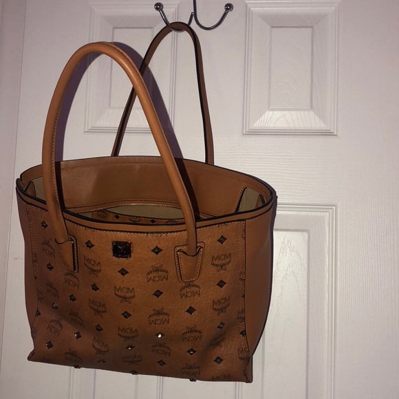 MCM | Bags | Mcm Studded Hand Bag | Poshmark